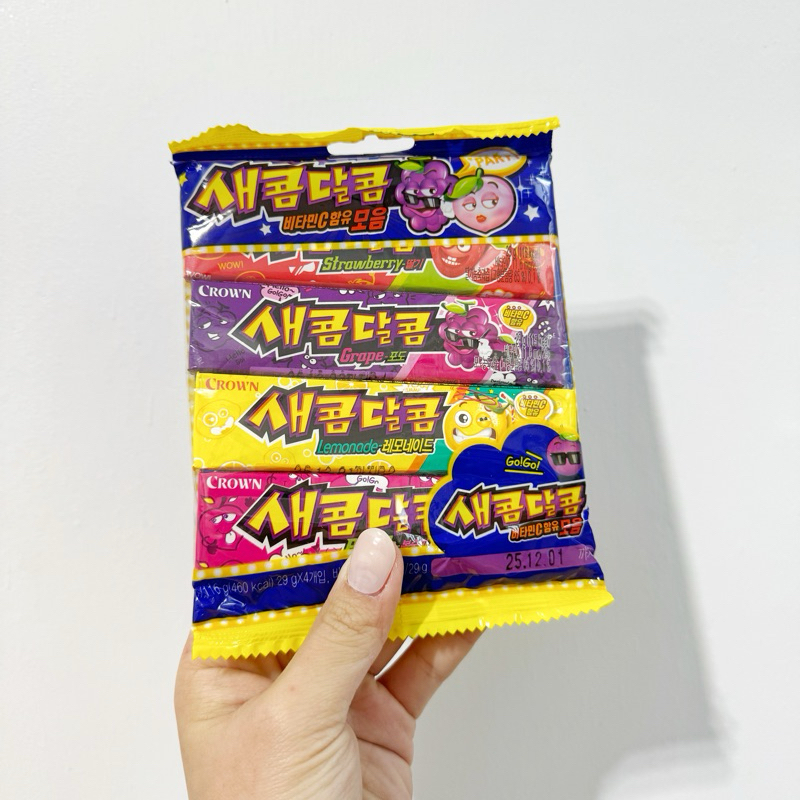 [預購] Crown 酸甜水果糖 116g 4種口味一次滿足 水果糖 糖果 萬聖節 Candy🇰🇷韓國代購 | 蝦皮購物