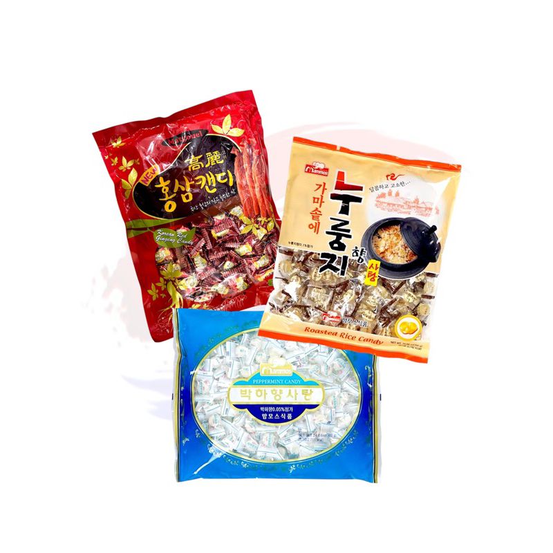 【韓國忠清南道】韓國CW薄荷糖 紅蔘糖 鍋巴糖/韓國Matgouel高麗紅蔘糖/韓國Mammos鍋巴糖 薄荷糖 | 蝦皮購物