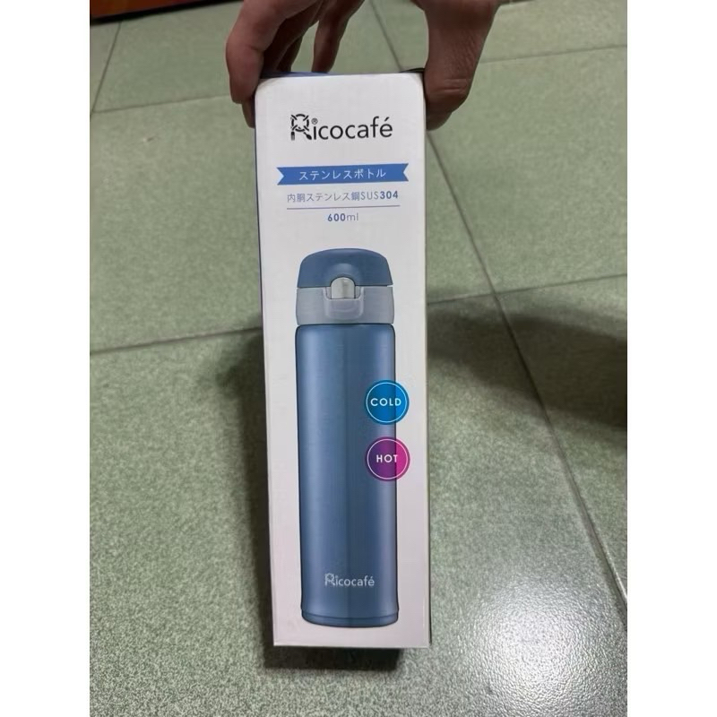 全新 Ricocafe 不鏽鋼保溫杯 600ml 保溫 保冰 304不鏽鋼 | 蝦皮購物