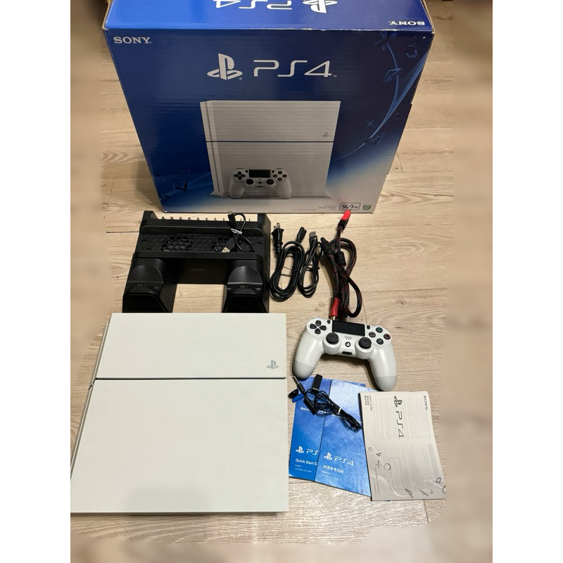 【二手】降價出售 PS4 白色 機況良好/全配附主機手把充電支架 playstation 4 主機 另有遊戲片 | 蝦皮購物