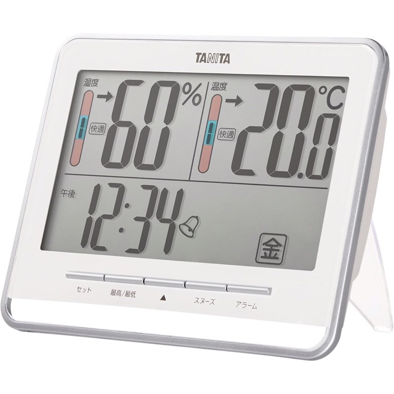 免運+分期零利率 TANITA TT-538 大螢幕 濕度計 溫度計 時間顯示 全新現貨 當天出貨 | 蝦皮購物
