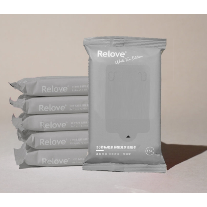 Relove 涼感or無涼感 私密肌 30秒 濕紙巾 任選6入組 | 蝦皮購物