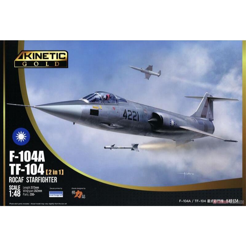 Kinetic k48134--1/48 國軍 F-104A/TF-104 (2 in 1) 兩種型號可擇一製作 | 蝦皮購物