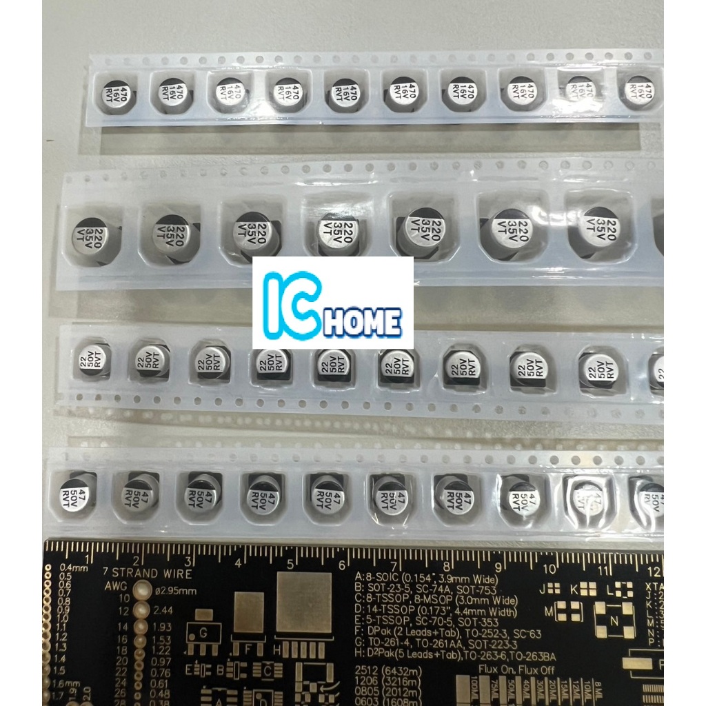 ICHOME 全新 原裝 鋁質 電解 電容 SMD 47uF 35V 20% D6xL5mm 2000hrs 現貨 | 蝦皮購物