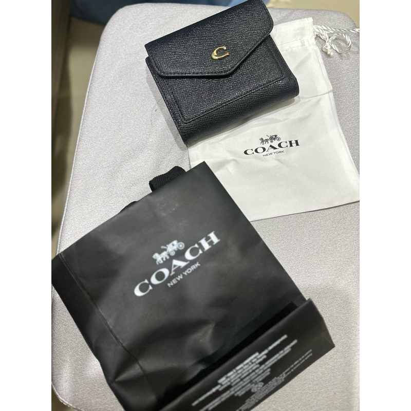 Coach 二手精品皮夾 三摺 Wyn Small Wallet In Colorblock Signature | 蝦皮購物