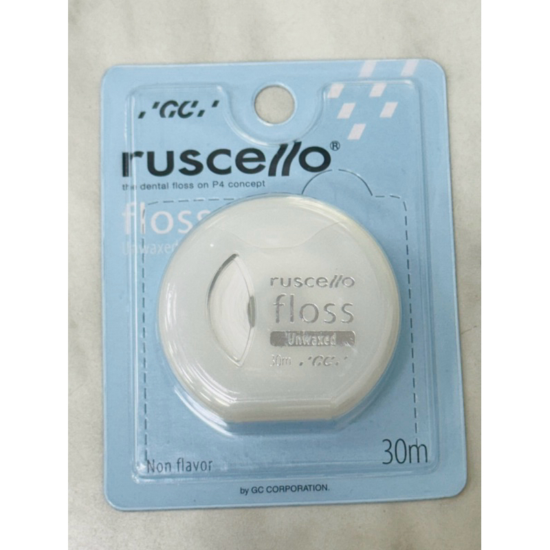 牙線 GC RUSCELLO FLOSS 30m 白色 齒科 無蠟 Non-Waxed | 蝦皮購物