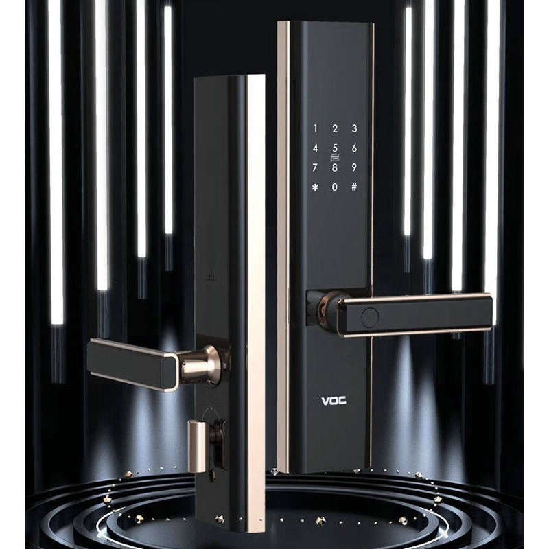 VOC X9+ 聯網型 指紋｜卡片｜密碼｜鑰匙｜遠端解鎖 五合一電子鎖 ★全台到府安裝★ | 蝦皮購物