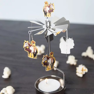 PLUTO Design 長襪皮皮與馬兒旋轉燭座(附蠟燭)【Aelgmark】 | 蝦皮購物