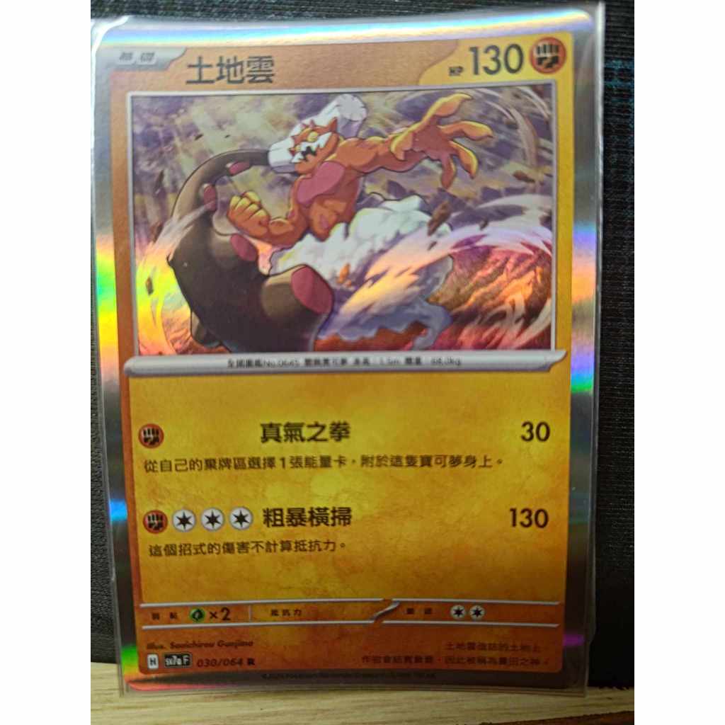 寶可夢樂園騰龍 PTCG sv7a F 土地雲 R 小閃 030/066 | 蝦皮購物