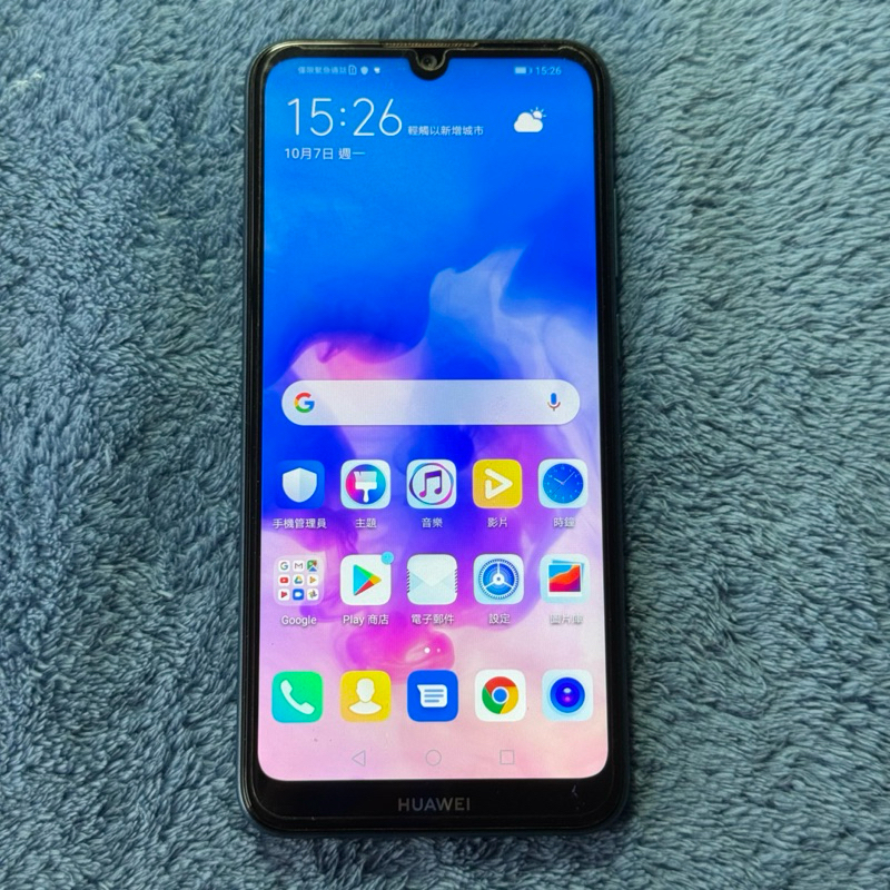 HUAWEI Y6 Pro 2019 32/3GB 藍 功能正常 二手 6.09吋 雙卡雙待 臉部解鎖 華為 y6pro | 蝦皮購物