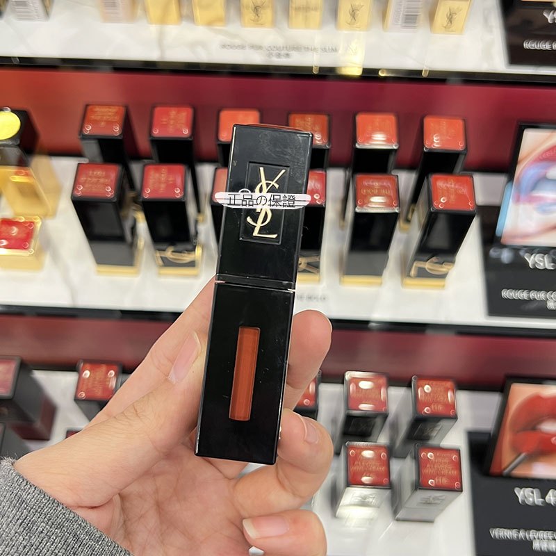 YSL 聖羅蘭黑管唇釉 鏡面唇釉2.8ml 黑管水光唇釉鏡面漆光新色440 610 441 416 | 蝦皮購物