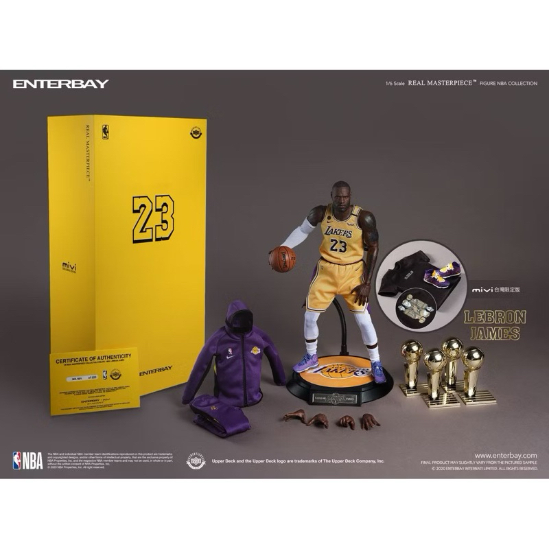 ENTERBAY MiVi NBA 湖人隊 LeBron James 勒布朗 詹姆斯 LBJ 全球聯名限定500組 | 蝦皮購物