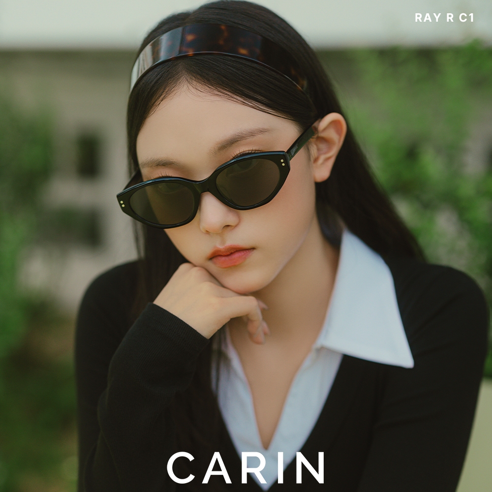 CARIN 太陽眼鏡 RAY R C1 貓眼膠框 NewJeans配戴款 - 金橘眼鏡 | 蝦皮購物