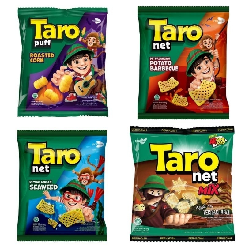 FKS FOOD TARO NET POTATO BARBECUE 燒烤風味 & SEAWEED 海苔風味 62g | 蝦皮購物