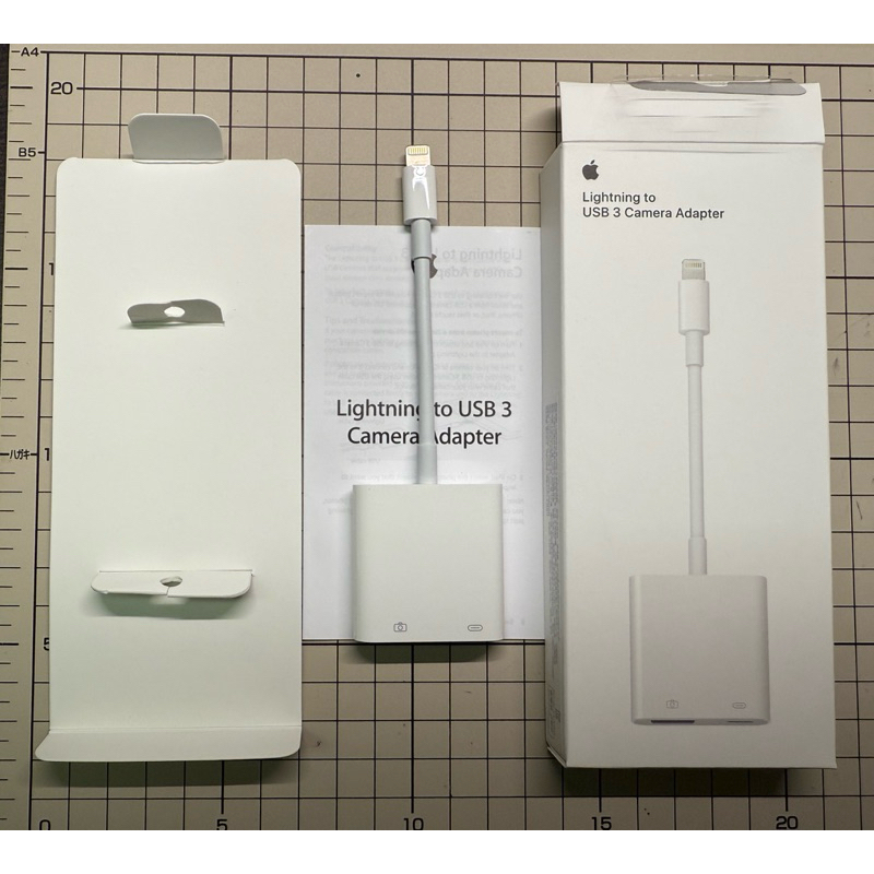 盒裝 Apple 蘋果 原廠 相機轉接器 Lightning 對 USB3 轉接器 相機轉手機 iPad A1619 | 蝦皮購物