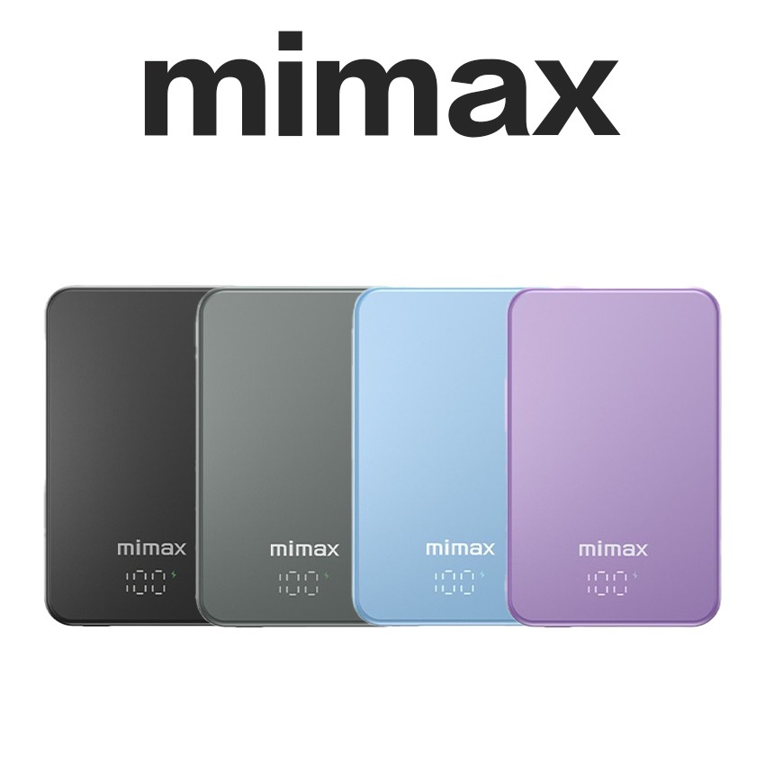 金屬磁吸行動電源 】關注領卷100元 ！mimax 無線充電 10000mAh 電量顯示 無線充電寶 行充 小米有品 | 蝦皮購物