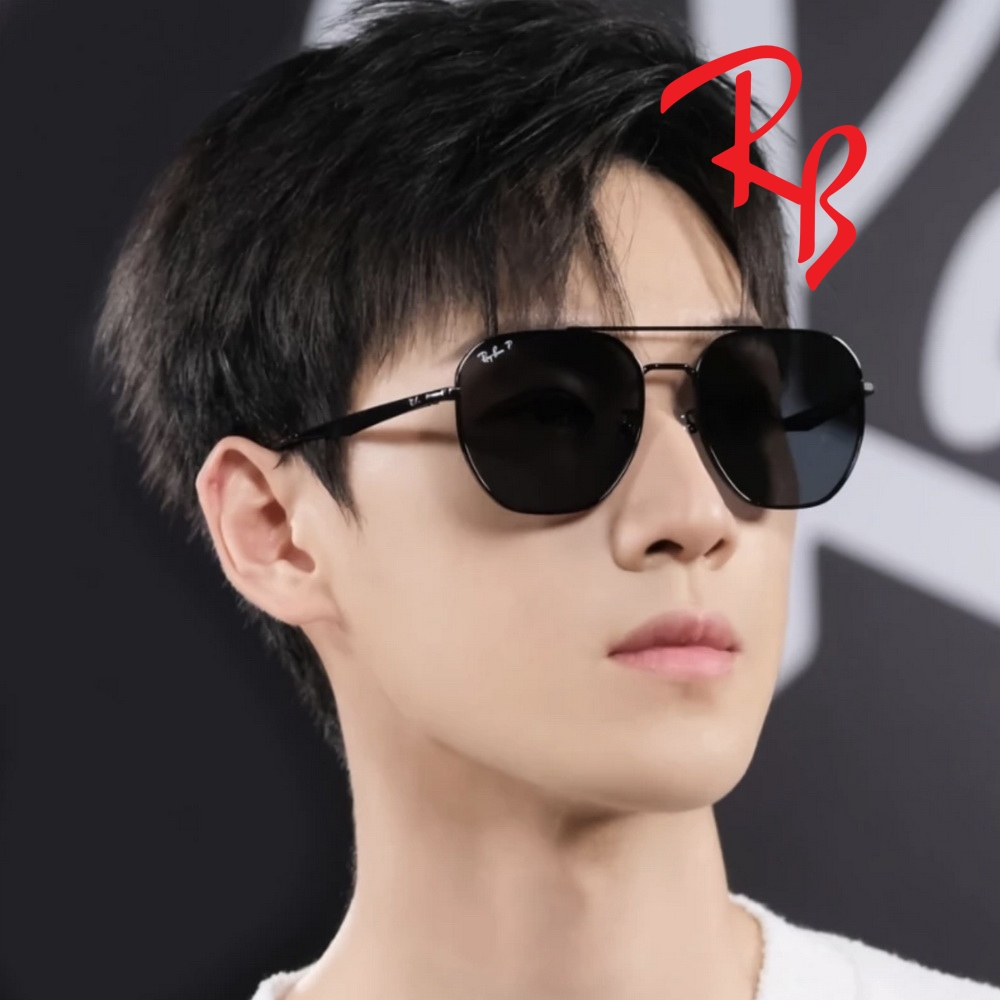 【原廠公司貨】RayBan 雷朋 亞洲版 將軍款金屬偏光太陽眼鏡 RB3724D 002/81 黑框深灰偏光鏡片 | 蝦皮購物