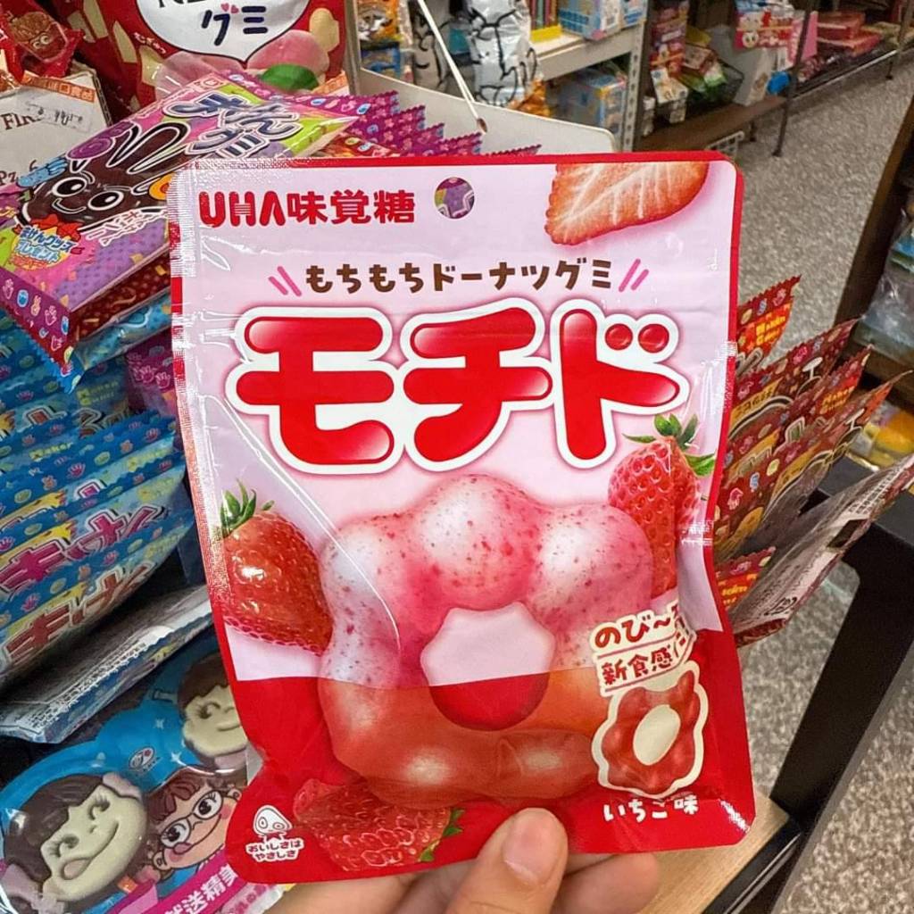 UHA味覺糖草莓風味40g 日本 UHA味覺糖 甜甜圈造型軟糖 草莓風味 | 蝦皮購物
