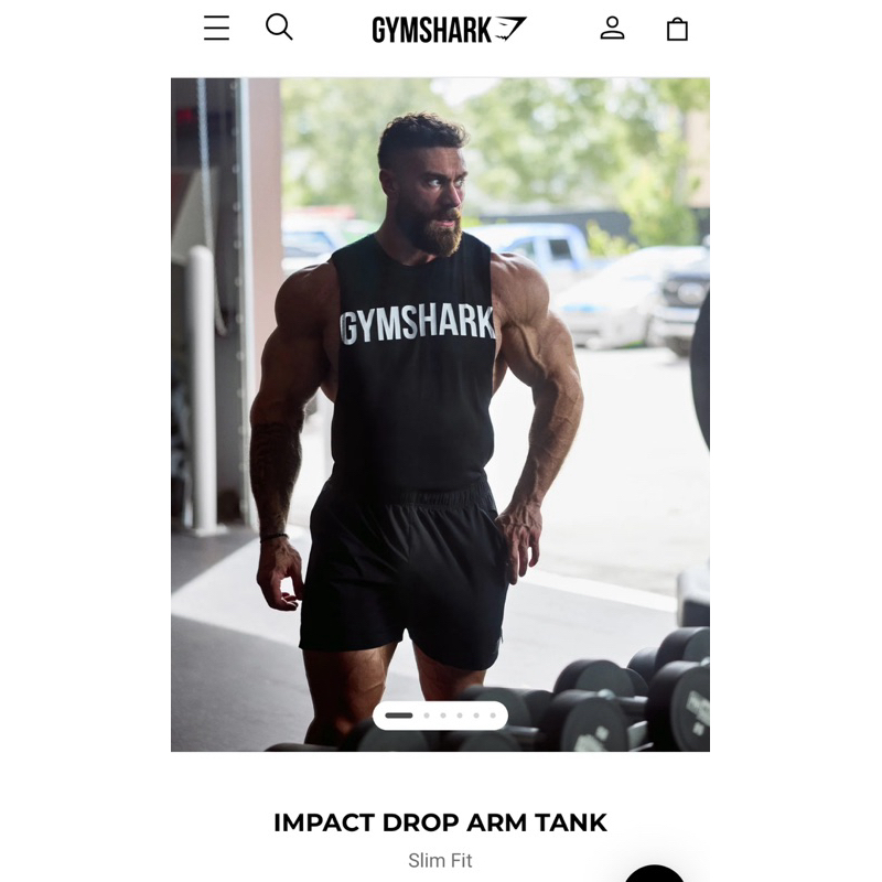 英國 Gymshark Cbum IMPACT DROP ARM TANK 黑色 白字 坦克背心 切袖背心 健身 重訓 | 蝦皮購物