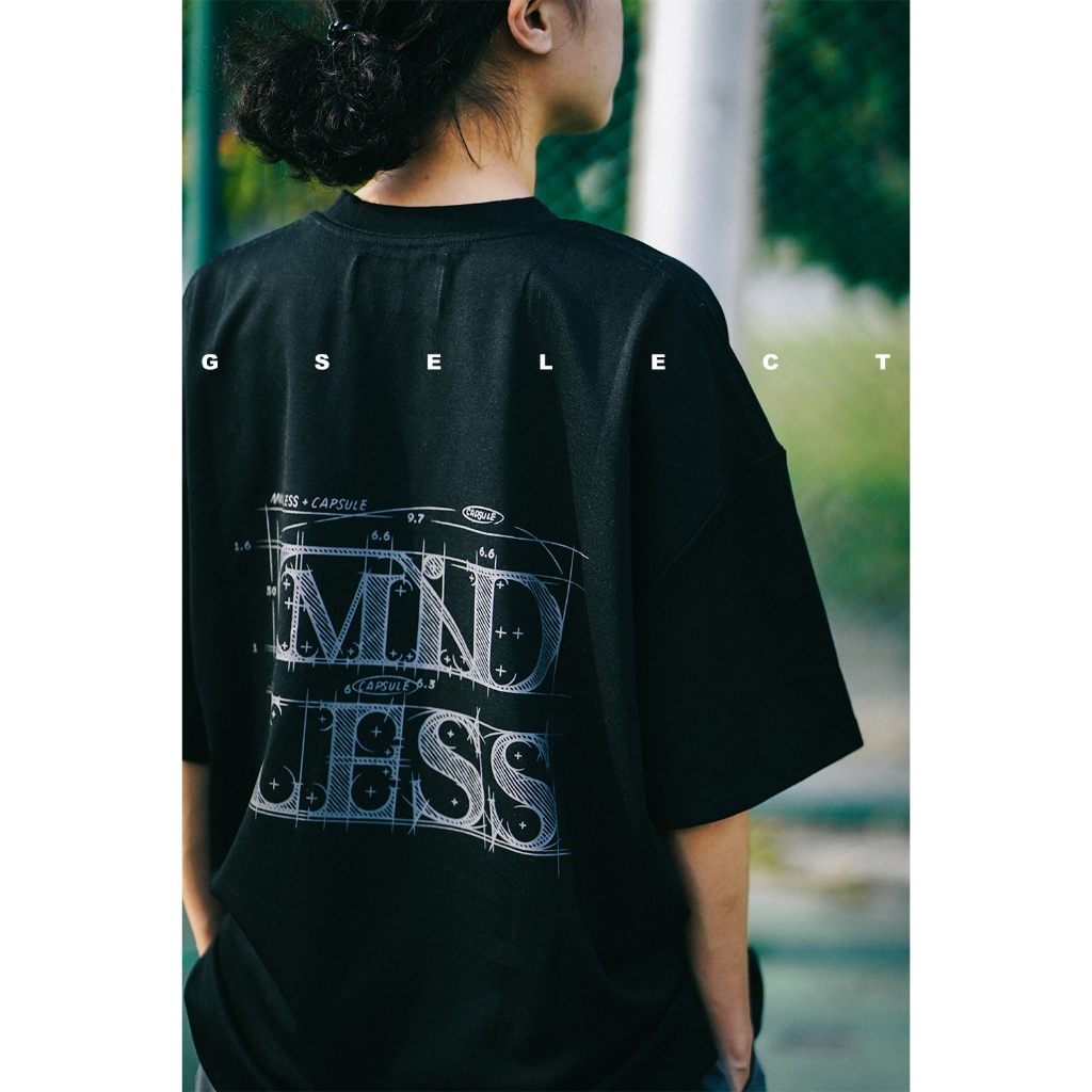 【GSELECT】MINDLESS Sketch 素描 設計 Logo 短T 短袖 手繪 透氣 文字 藍圖 設計圖 | 蝦皮購物
