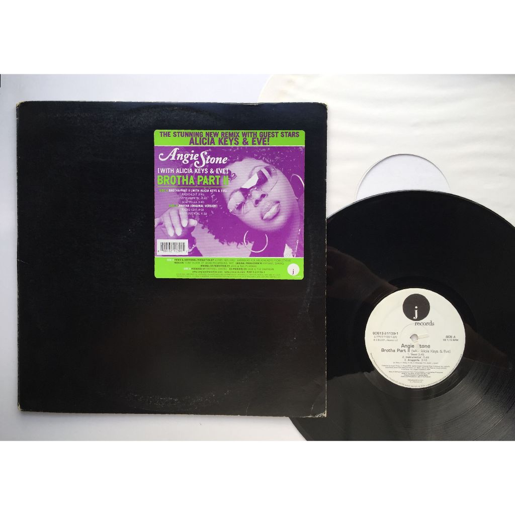 Angie Stone With Alicia Keys & Eve – Brotha Part II 黑膠單曲 LP | 蝦皮購物