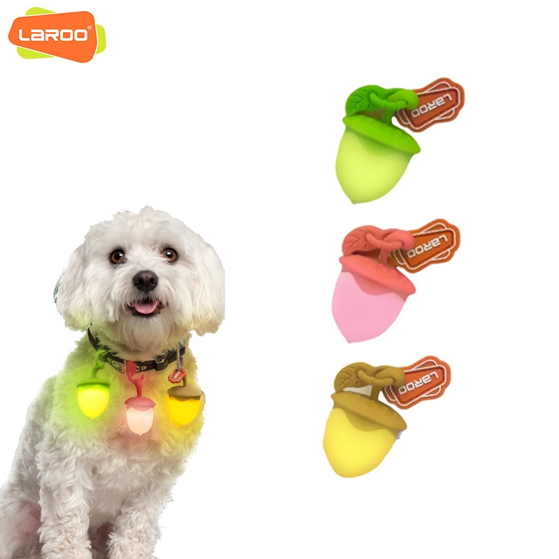 【Jopet】*台灣現貨* LaRoo 萊諾 發光吊飾 發光項圈 發光榛子 夜間遛狗必備 可充電 矽膠 | 蝦皮購物