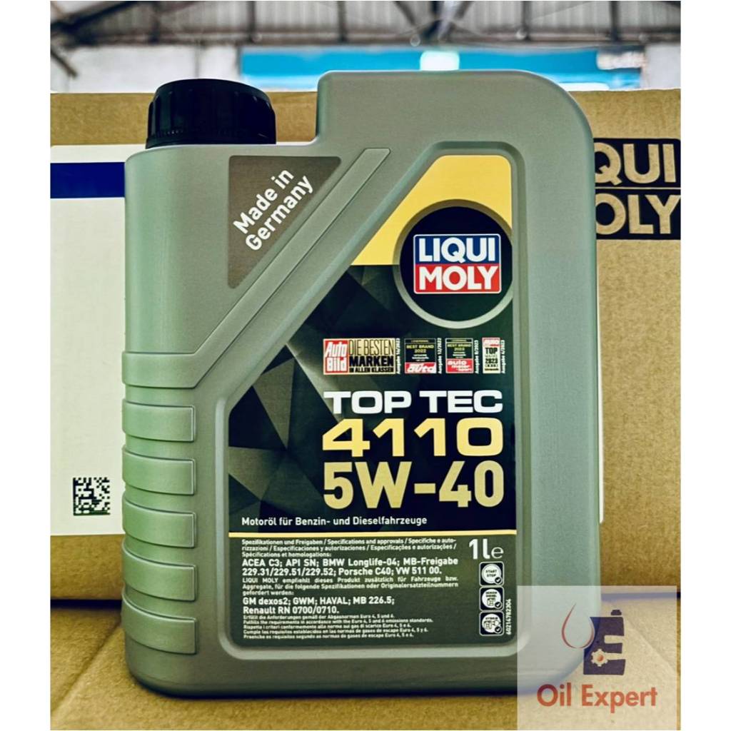 油品家 》LIQUI MOLY TOP TEC 4110 5w40 合成機油(附發票) VW 511 | 蝦皮購物