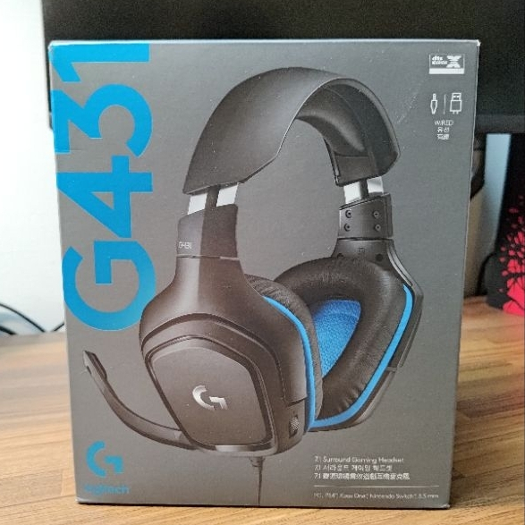 (現貨)羅技 G431 遊戲耳機麥克風 電競耳麥 7.1 聲道環繞音效 手機PC PS4跨平台 logitech | 蝦皮購物