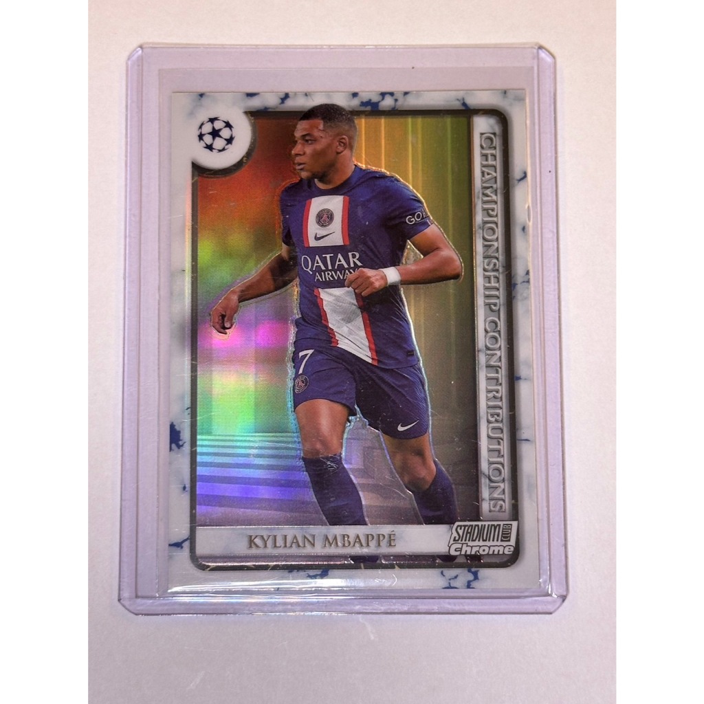 2023 Stadium Club Chrome Kylian Mbappe CC-KM Refractor | 蝦皮購物