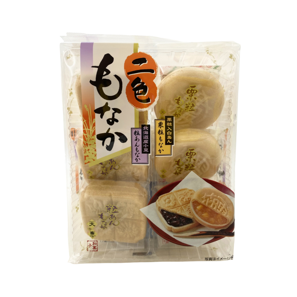 日本 天惠 二色最中餅 紅豆、栗子口味 186g | 蝦皮購物