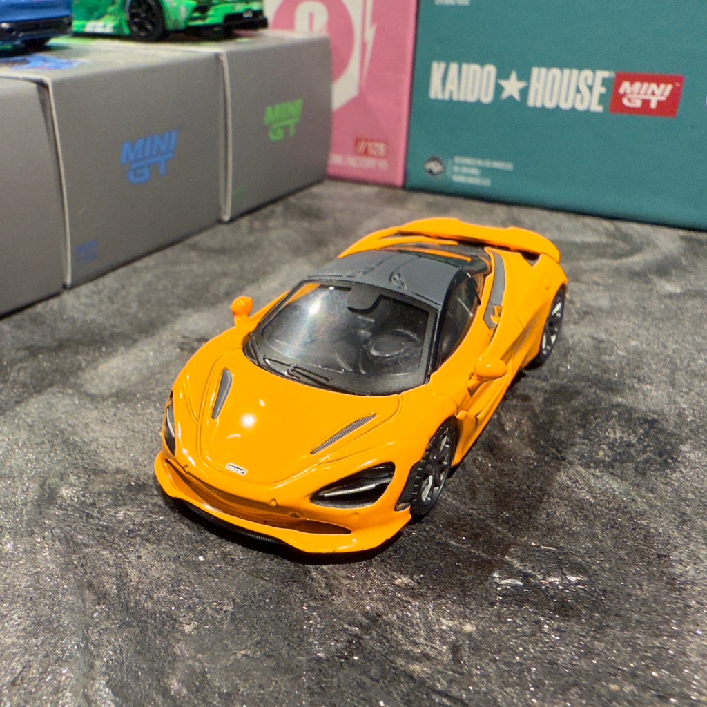 免運 盒子撞到一小角 MINI GT McLaren 750S 橘色 麥拉倫 814 模型車 小汽車 | 蝦皮購物
