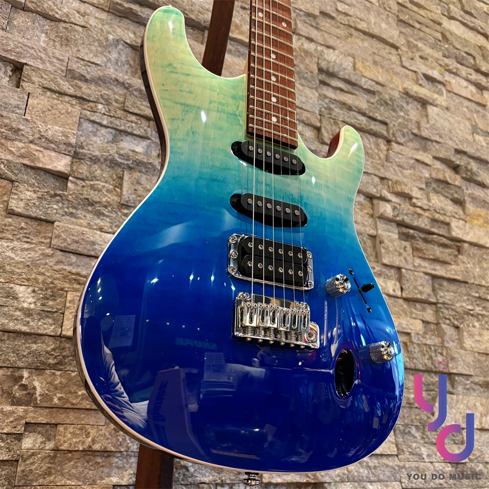 『專為舞台而生』終身保贈配件 Ibanez SA260 FM BRG 藍色虎紋 電吉他 單單雙 小搖座 | 蝦皮購物