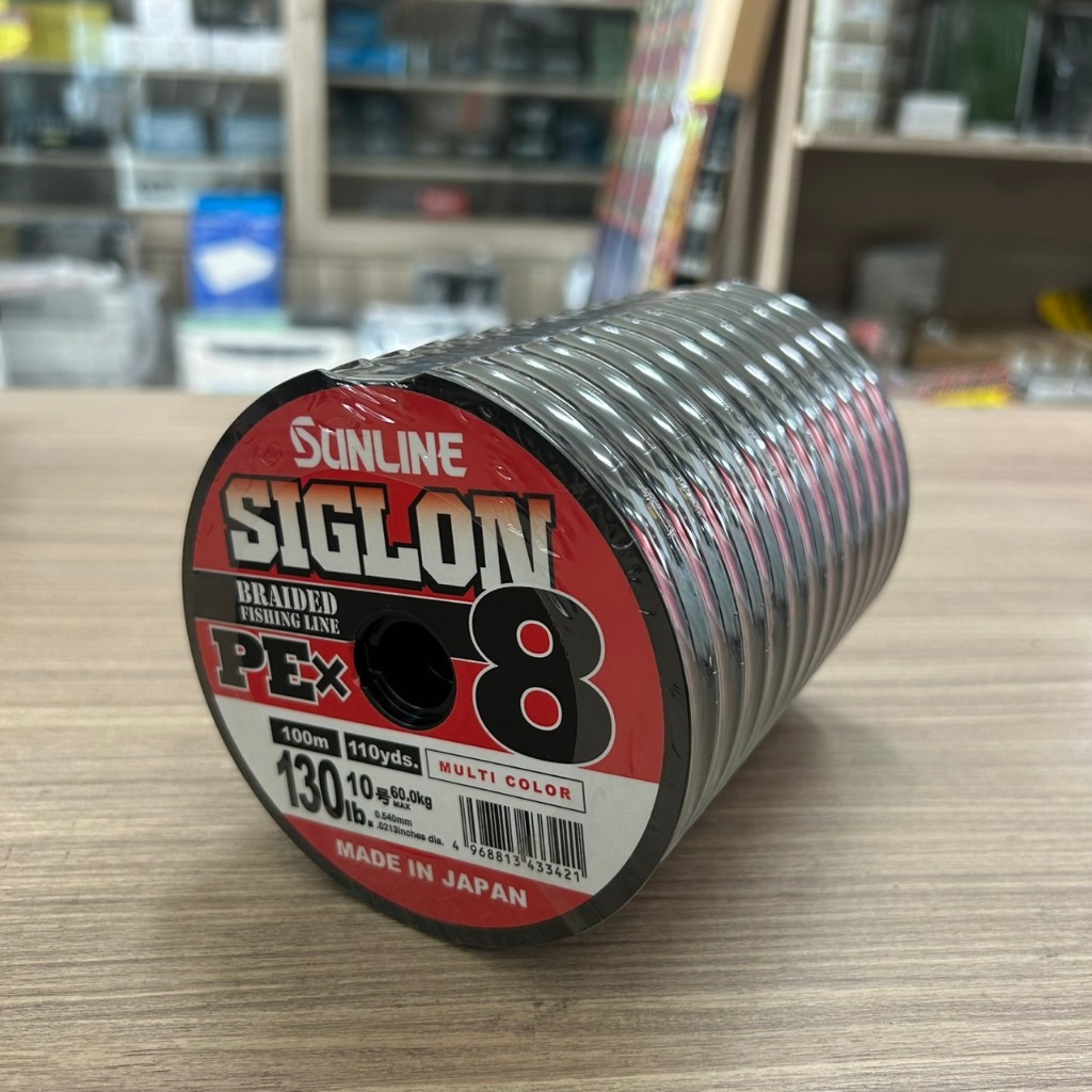 🔥【台南平昇釣具】🔥 SUNLINE SIGLON PE X8 100M 連結 五彩 墨綠 PE線 布線 8股編12連結 | 蝦皮購物