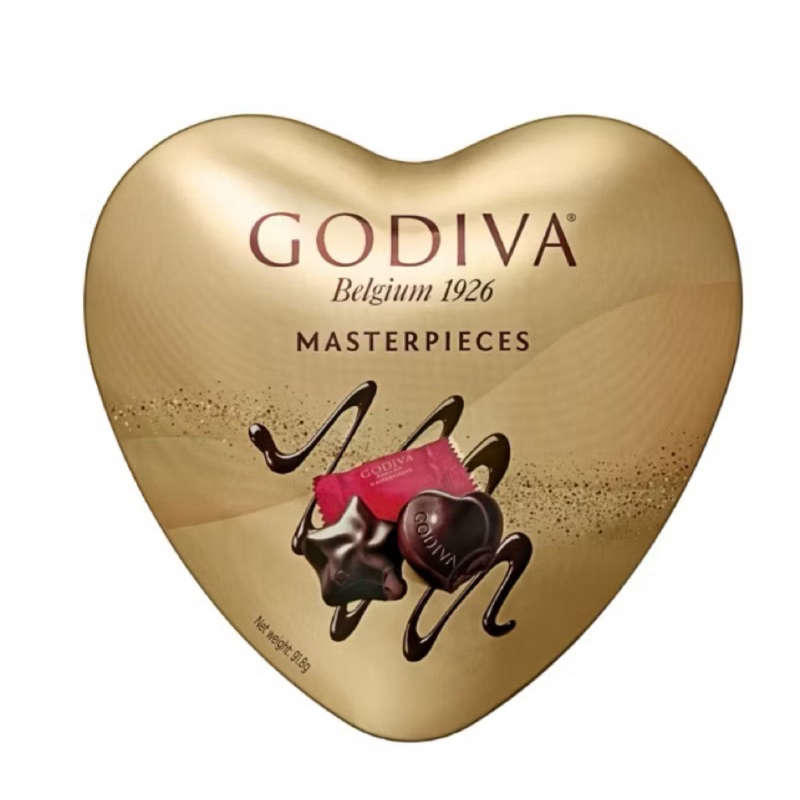 情人節禮物～全新現貨GODIVA經典大師綜合巧克力心形12顆/有餡/裝(鐵盒) 下單後24小時內出貨 | 蝦皮購物
