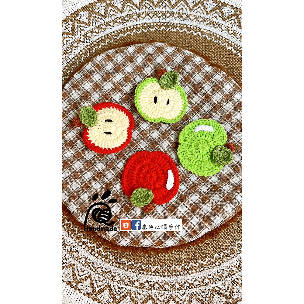 嵐色心晴手作-蘋果 髮夾 蘋果片 apple Hairpin リンゴ ヘアピン | 蝦皮購物