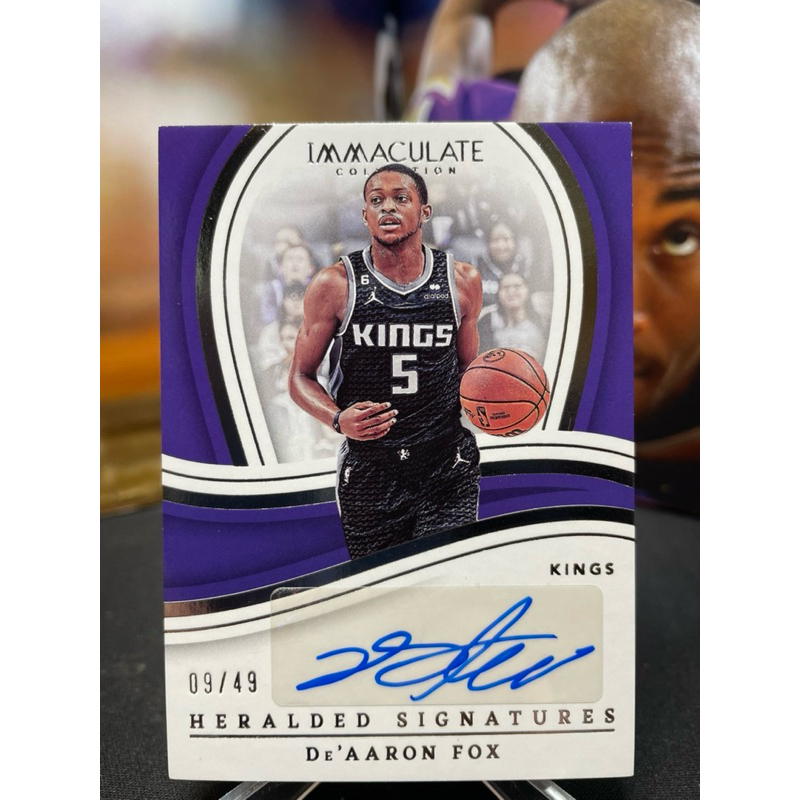 De'Aaron Fox 低限量49張 親筆簽名卡 頂級小國寶系列 | 蝦皮購物
