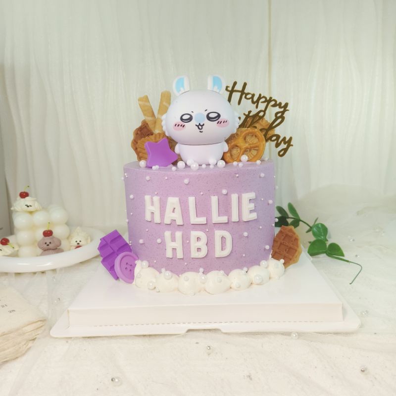 【yami_cake】台北客製化蛋糕 網美蛋糕 台北 中正 萬華 生日 慶生奶油霜蛋糕烏薩奇吉伊卡哇chiikawa小桃 | 蝦皮購物