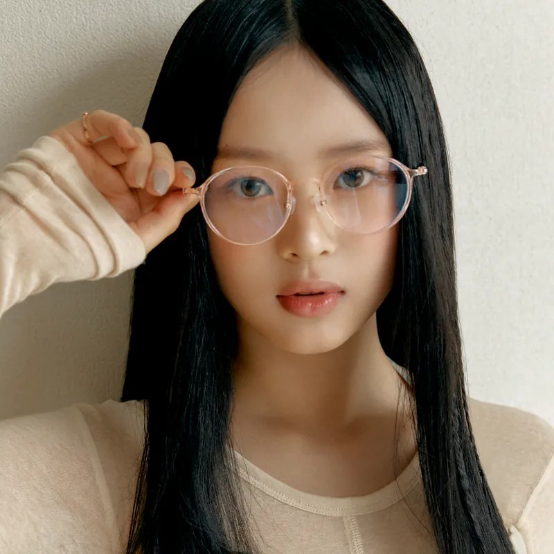 【CARIN】AIR R C3 50mm NewJeans 同款 鈦金屬 透明粉-玫瑰金 光學眼鏡鏡框 台南時代眼鏡 | 蝦皮購物