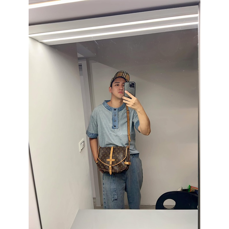 萬年不敗款 LV M42256 老花 雙面 馬鞍包 斜背包* 8新 22800 尺寸 (公分)29x22x12cm防塵袋 | 蝦皮購物