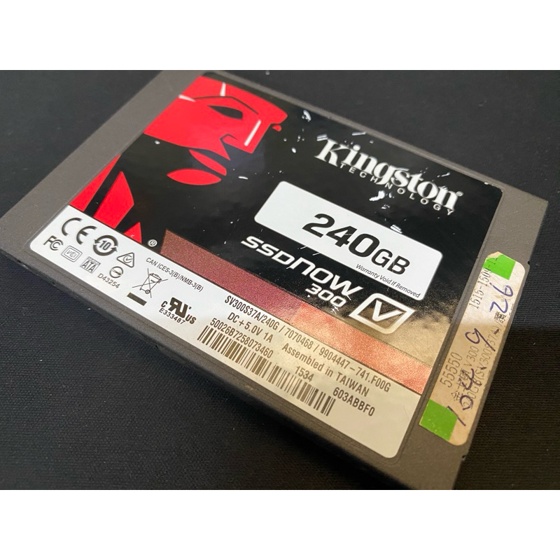 金士頓，SSD，240G固態硬碟，使用時數99小時內，良好度96%，讀寫正常，附圖 | 蝦皮購物