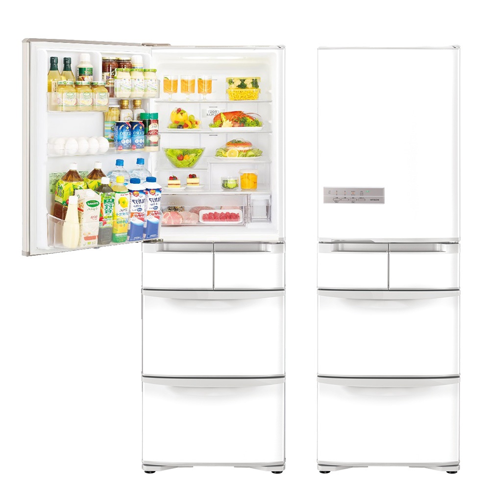 HITACHI日立 407公升 日本製變頻五門冰箱(左開) RS42NJLW 星燦白 | 蝦皮購物