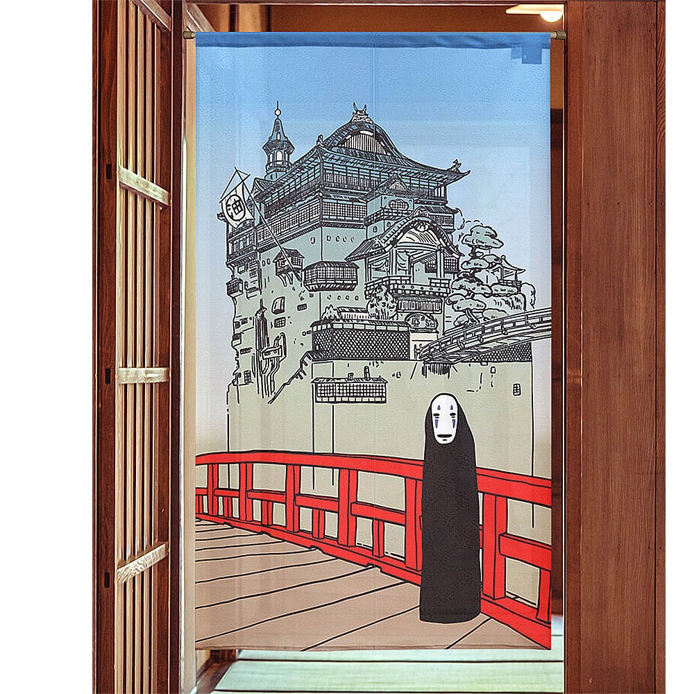 神隱少女 無臉男 門簾 裝飾 日本製正版 吉卜力 150x85cm cn698 | 蝦皮購物