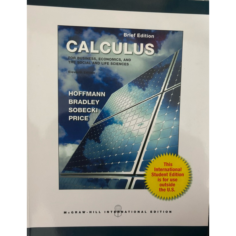CALCULUS FOR BUSINESS, ECONOMICS…Brief Edition | 蝦皮購物