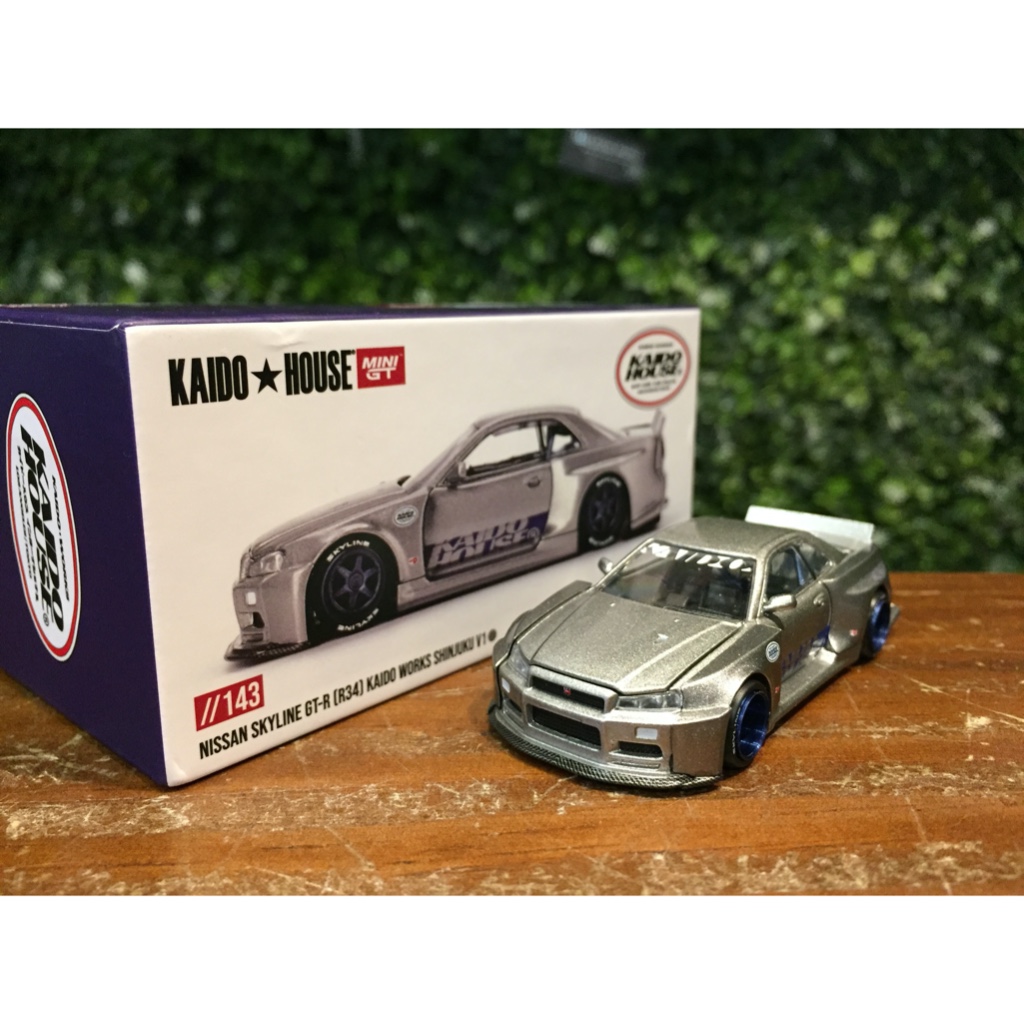 1/64 MiniGT Nissan Skyline GT-R (R34) Shinjuku KHMG143【MGM】 | 蝦皮購物