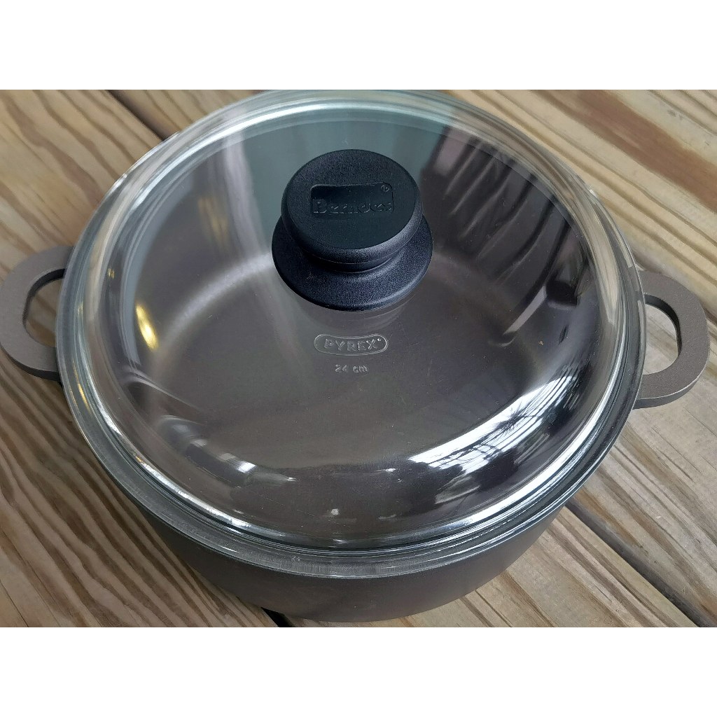 【二手全新】 Berndes 德國寶迪”Bonanza系列”經典24cm雙耳湯鍋(不是20cm)含康寧安全鍋蓋 | 蝦皮購物