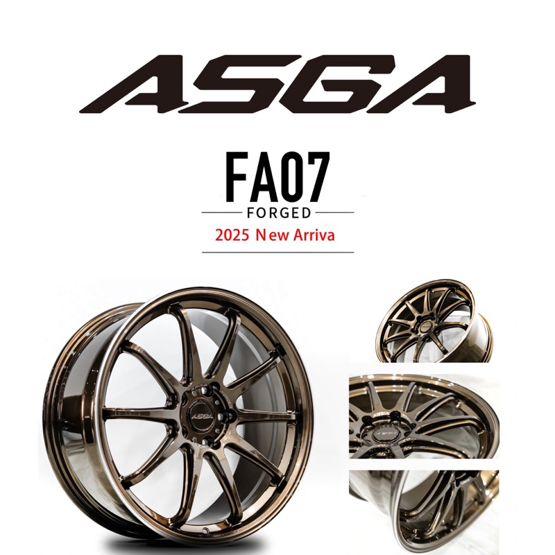 🔥ASGA🔥19寸FA07 「FORGED 」鍛造 鈦金屬銀、鋼琴黑、琥珀古銅 | 蝦皮購物