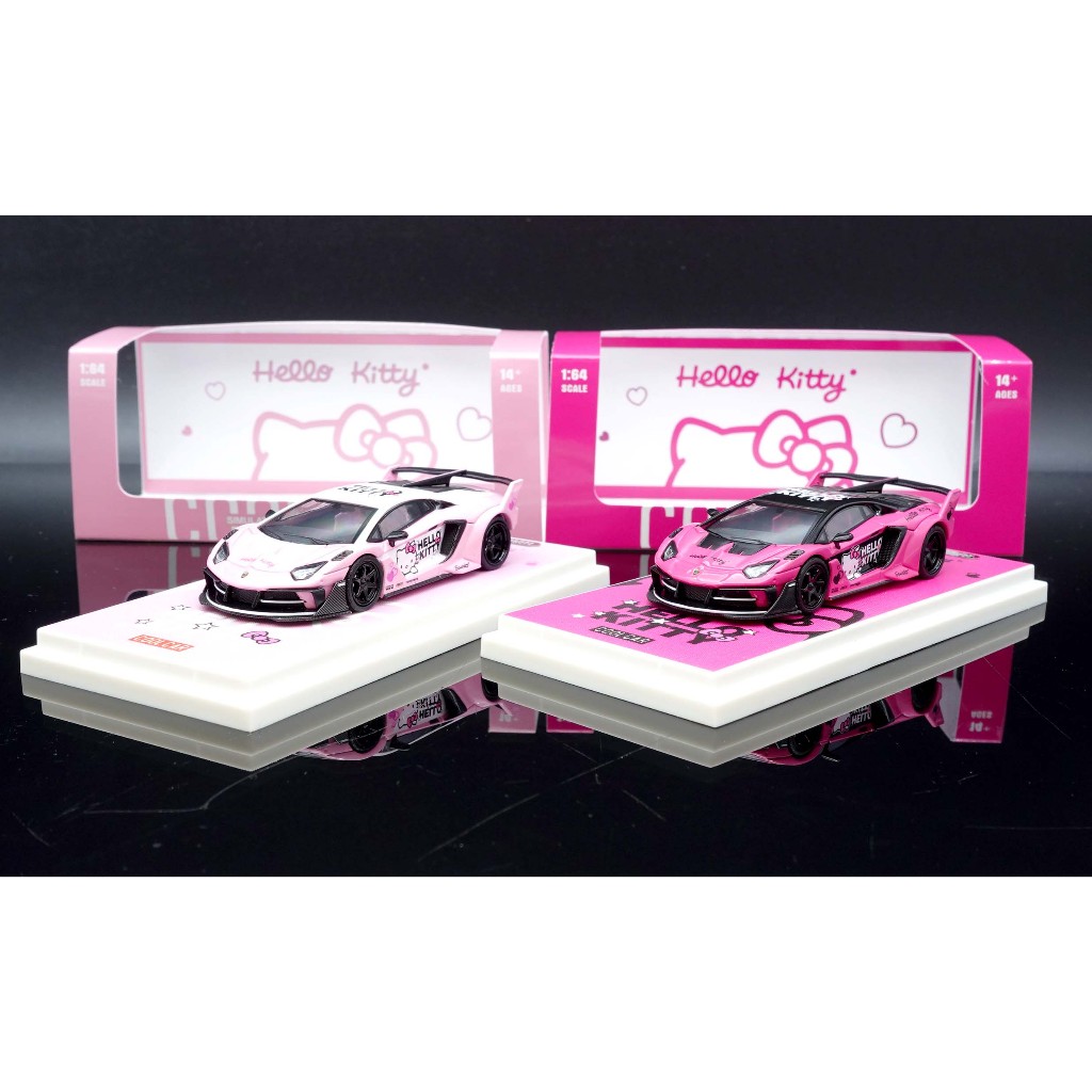 【MASH】Cool Art 1/64 Lamborghini Aventador GTE Hello kitty 兩色 | 蝦皮購物