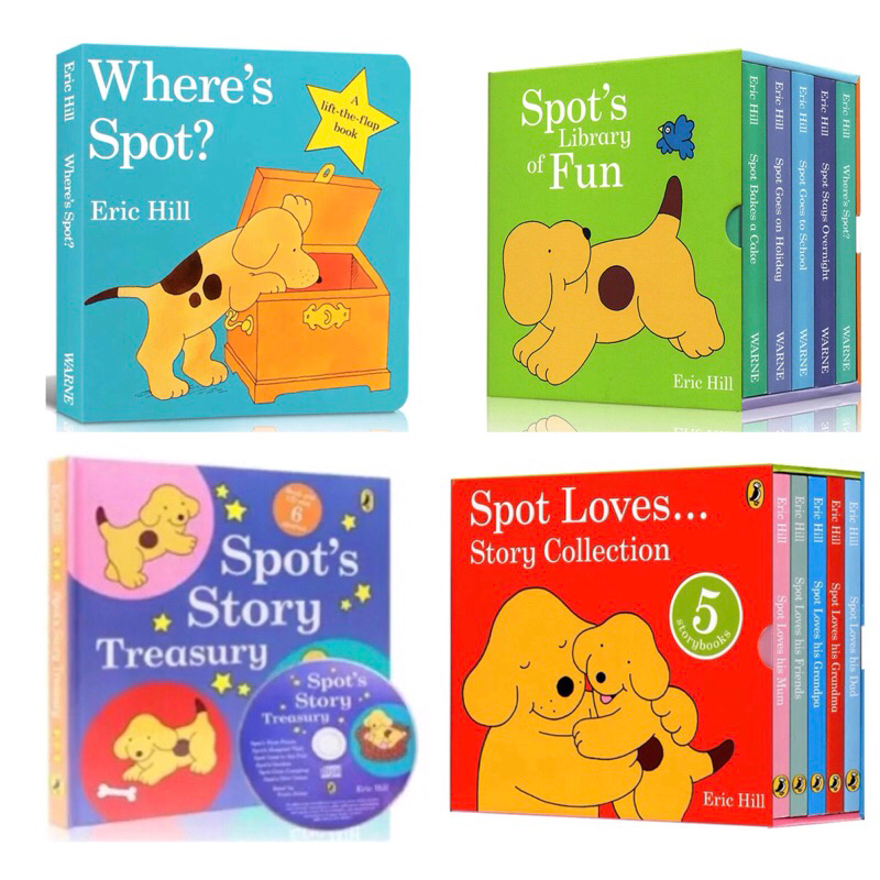 正版硬頁 Where’s spot?/ Spot’s library of fun/ story treasure | 蝦皮購物