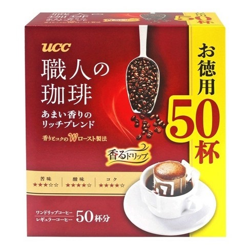【UCC】職人醇香濾掛咖啡 7g*50入 #限時特價 #加贈台灣老茶茶包3包 | 蝦皮購物