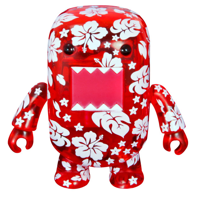 Domo QEE 盒玩 Toy2r 多摩君 美國 特別版 夏威夷 花朵 透明紅色版 超稀有 5公分 共1隻 | 蝦皮購物